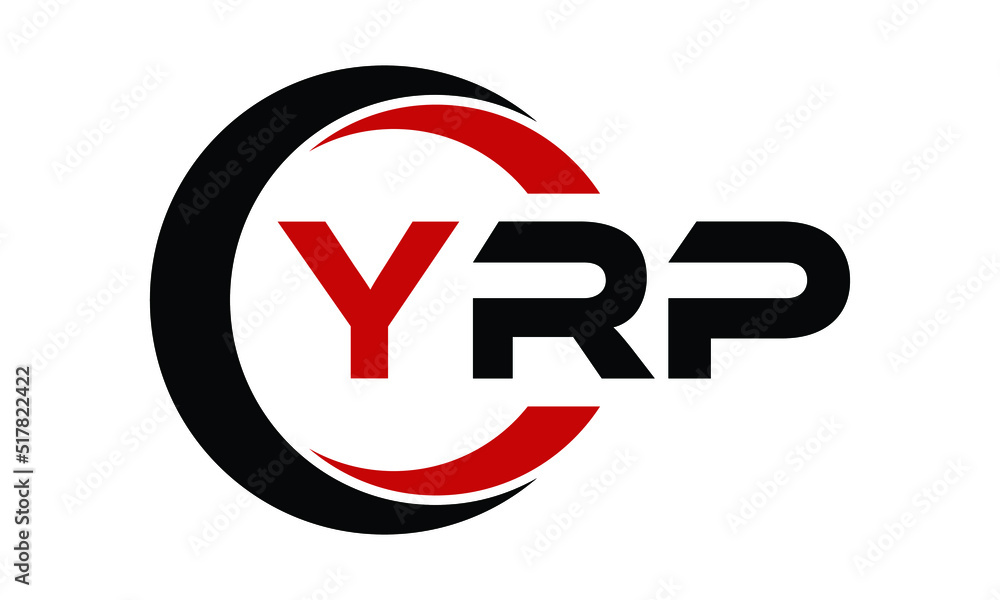 YRP swoosh three letter logo design vector template | monogram logo ...
