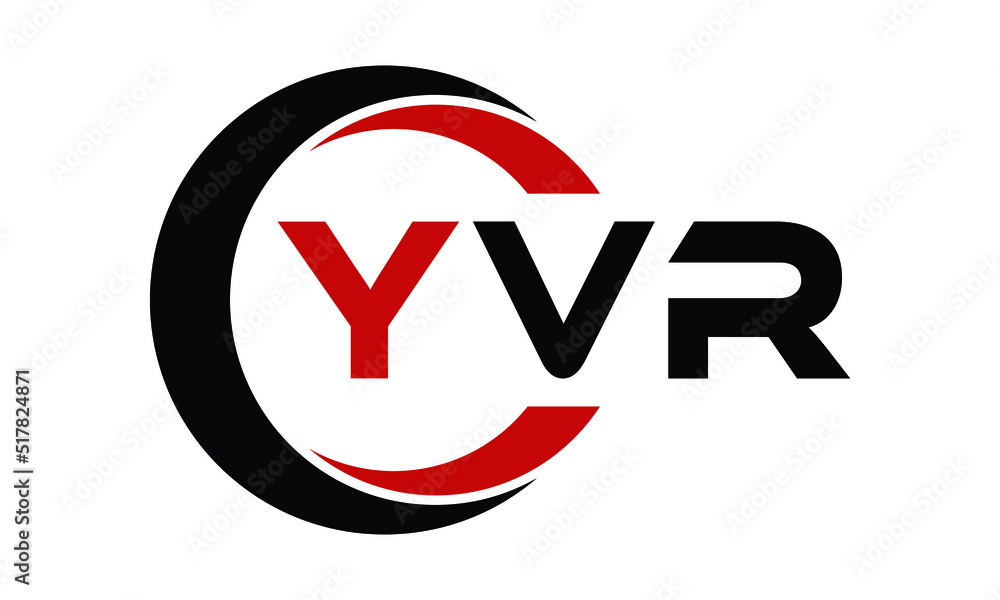 YVR swoosh three letter logo design vector template | monogram logo ...