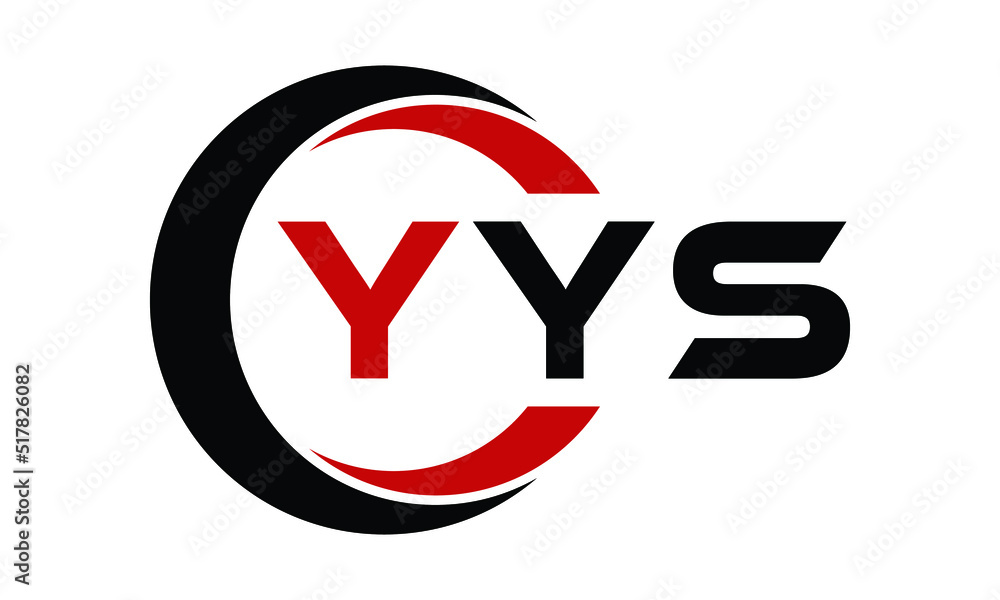 YYS swoosh three letter logo design vector template | monogram logo ...