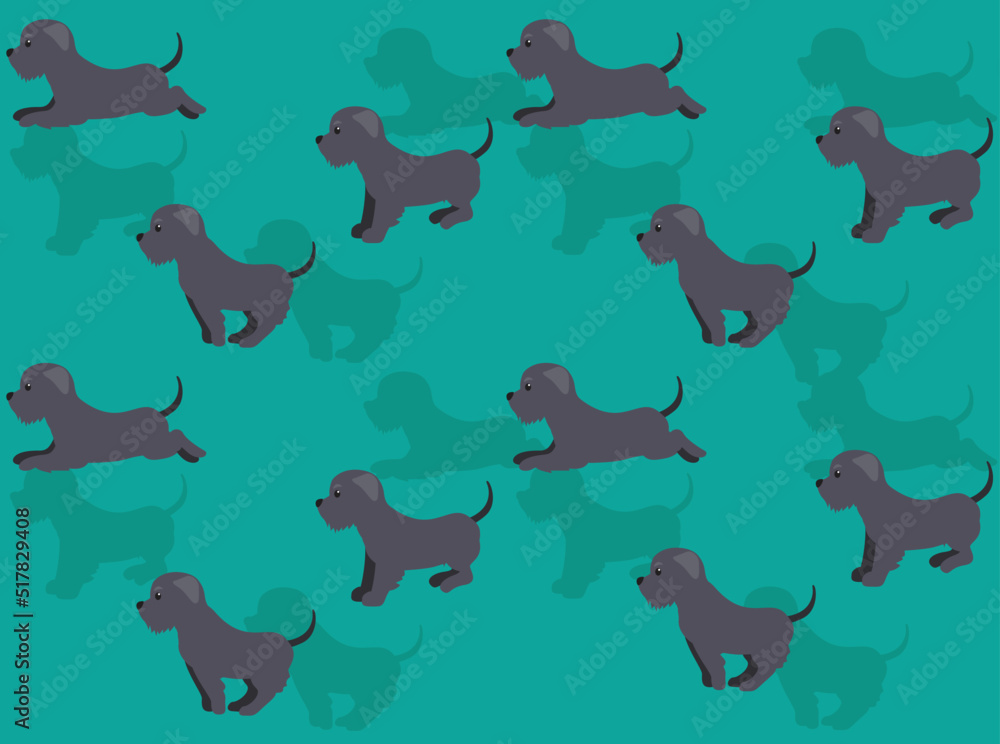 Dog Running Animation Irish Wolfhound Grey Coat Seamless Wallpaper ...