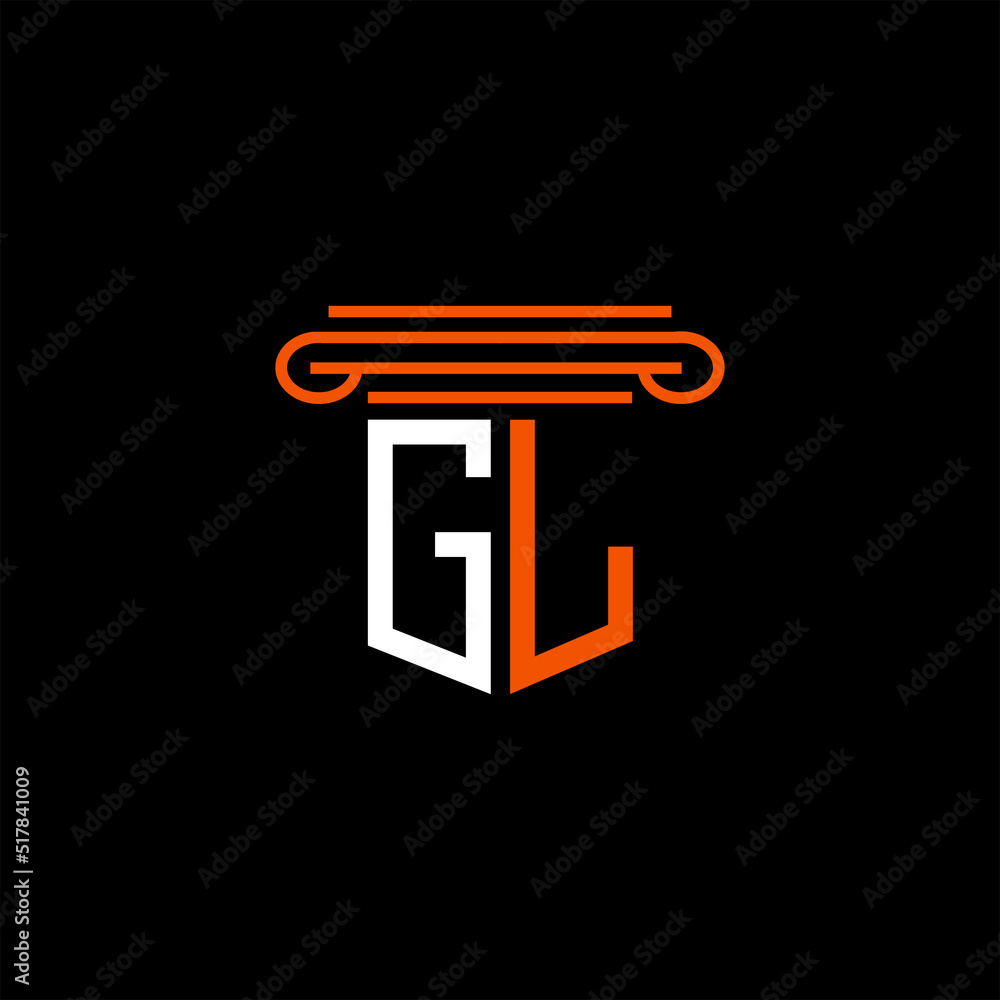 GL letter logo creative design with vector graphic Stock Vector | Adobe ...