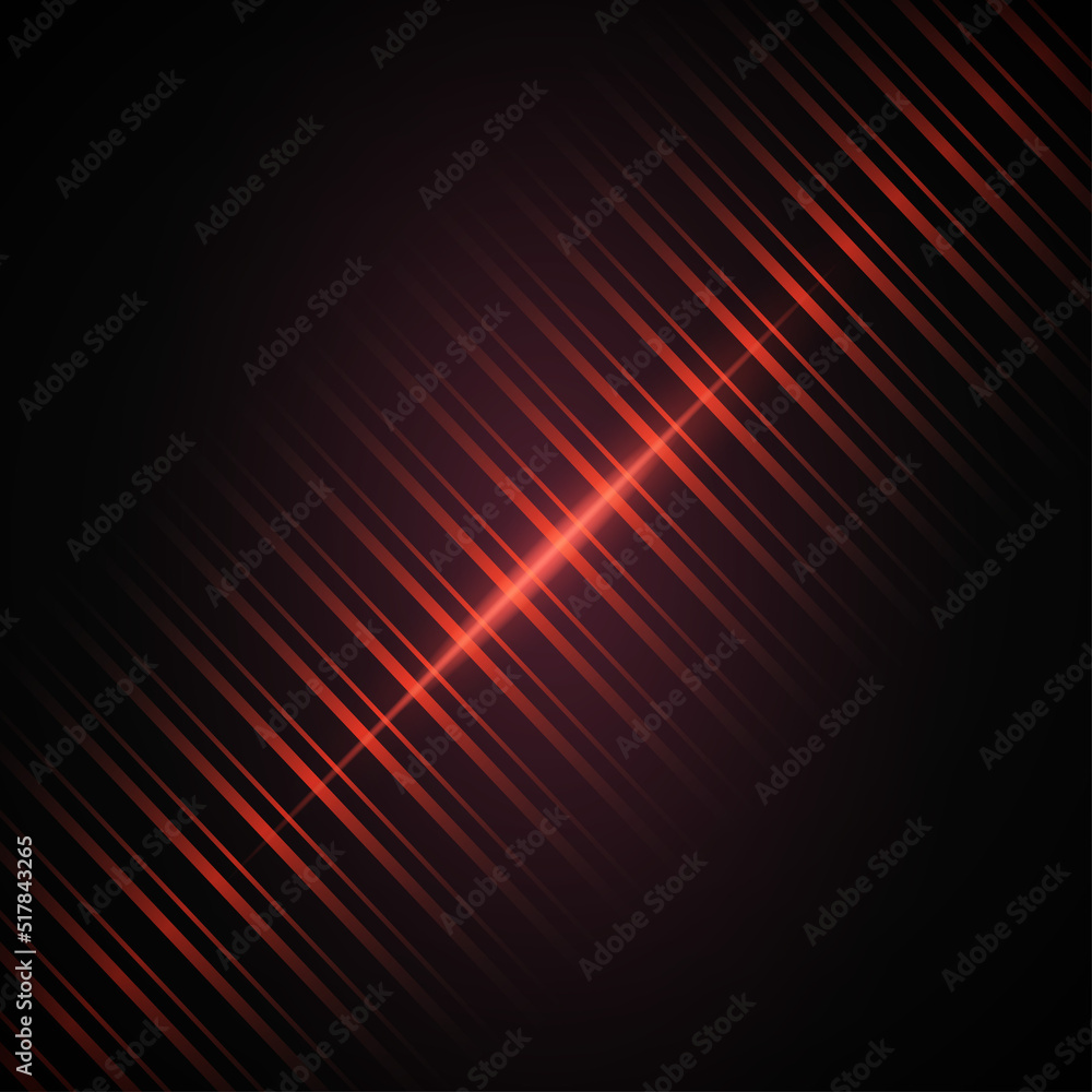Trendy abstract red lines design pattern vector. Shiny red lines shape ...