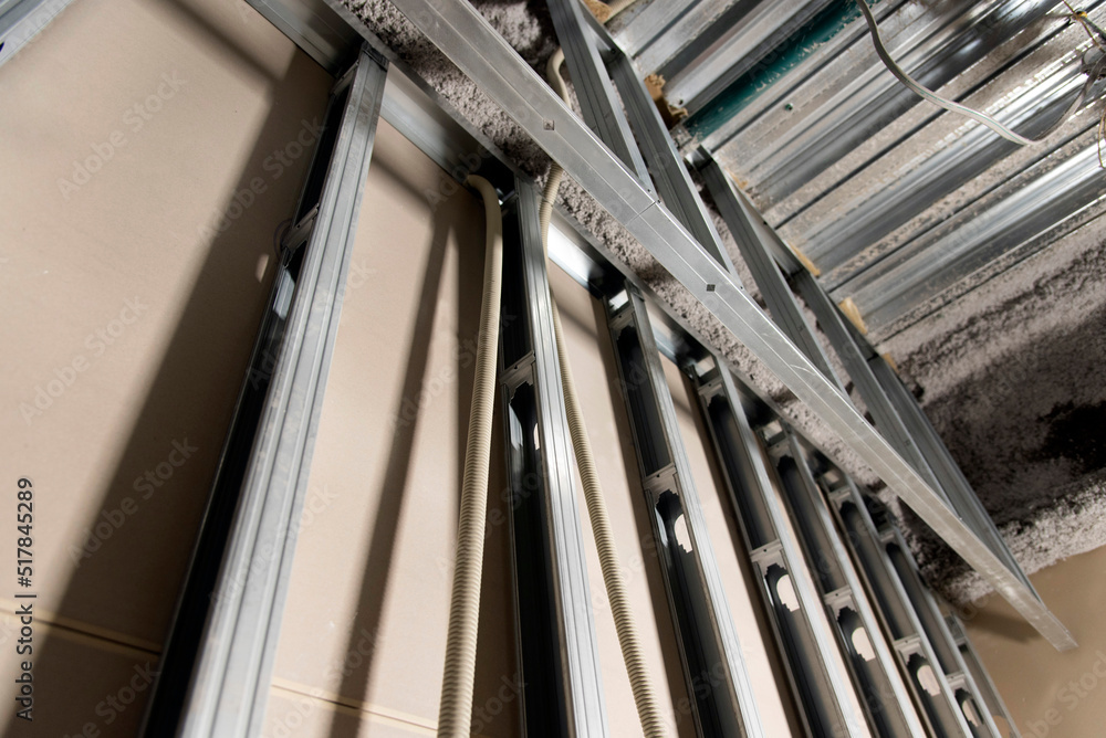 Steel Studs for Wall Framing: Interior work, partition wall work ...