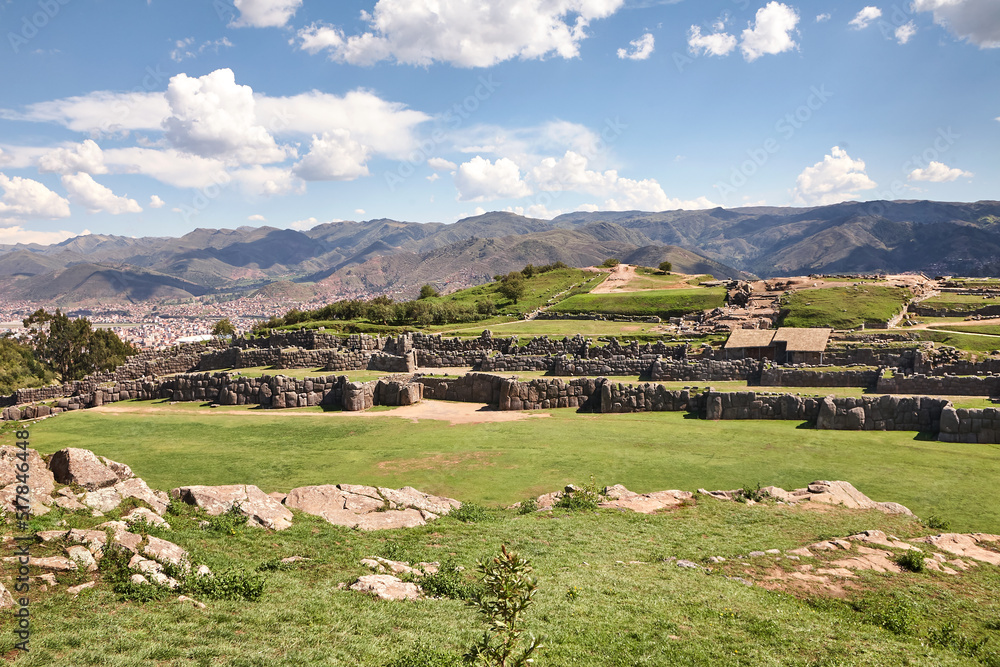 Sacsayhuamán, Peru, Südamerika, Inka-Festung. Stock Photo | Adobe Stock