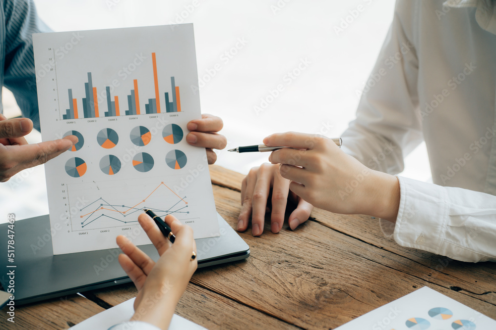 The atmosphere in the meeting room where the businessmen are meeting ...