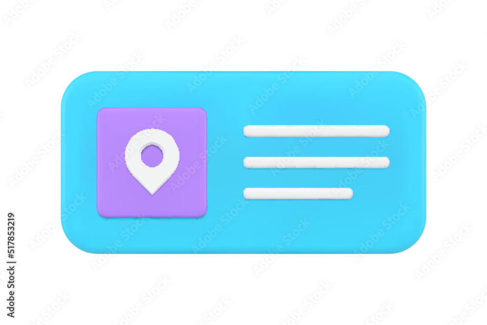 Location map user interface window quick tips smartphone desktop button ...