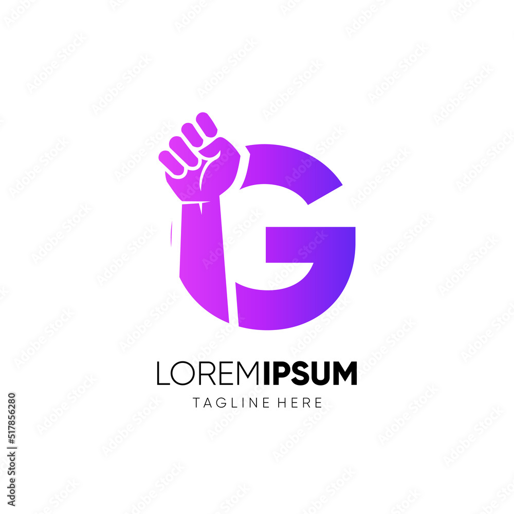 Letter G Punch Logo Design Vector Icon Graphic Emblem Illustration ...