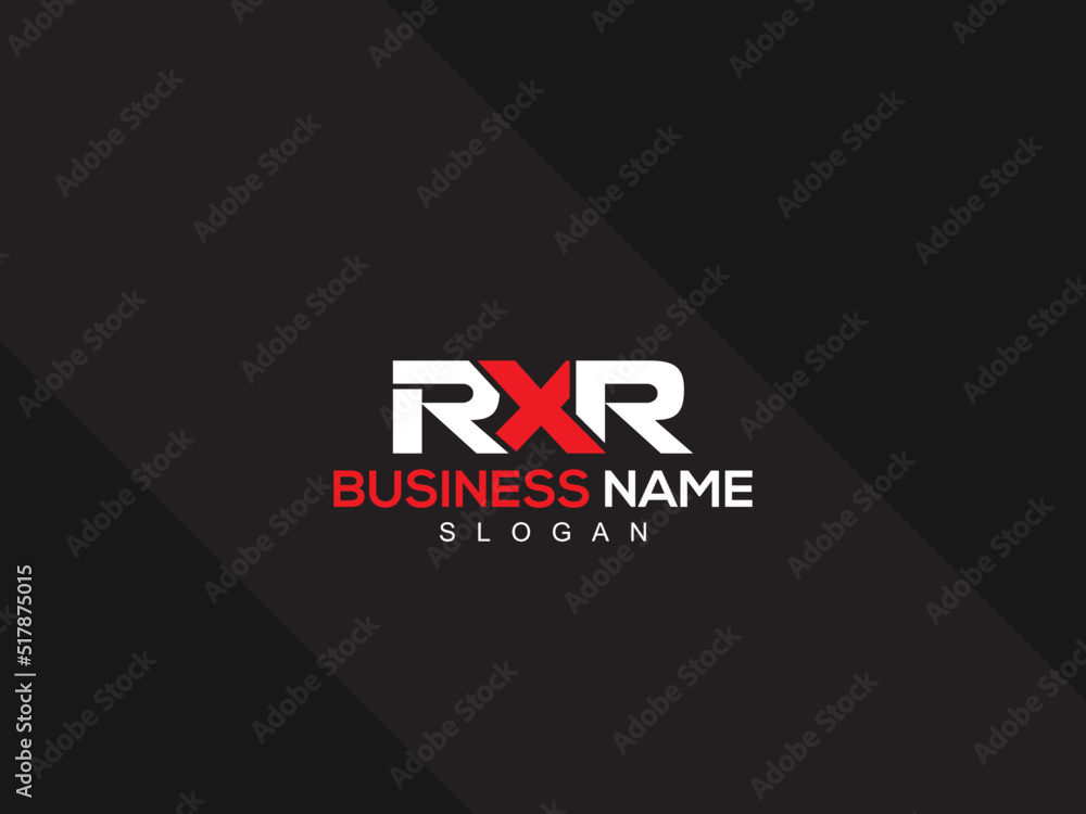 Alphabet RXR Logo Letter, Creative RX r x r Logo Letter Vector Art With ...