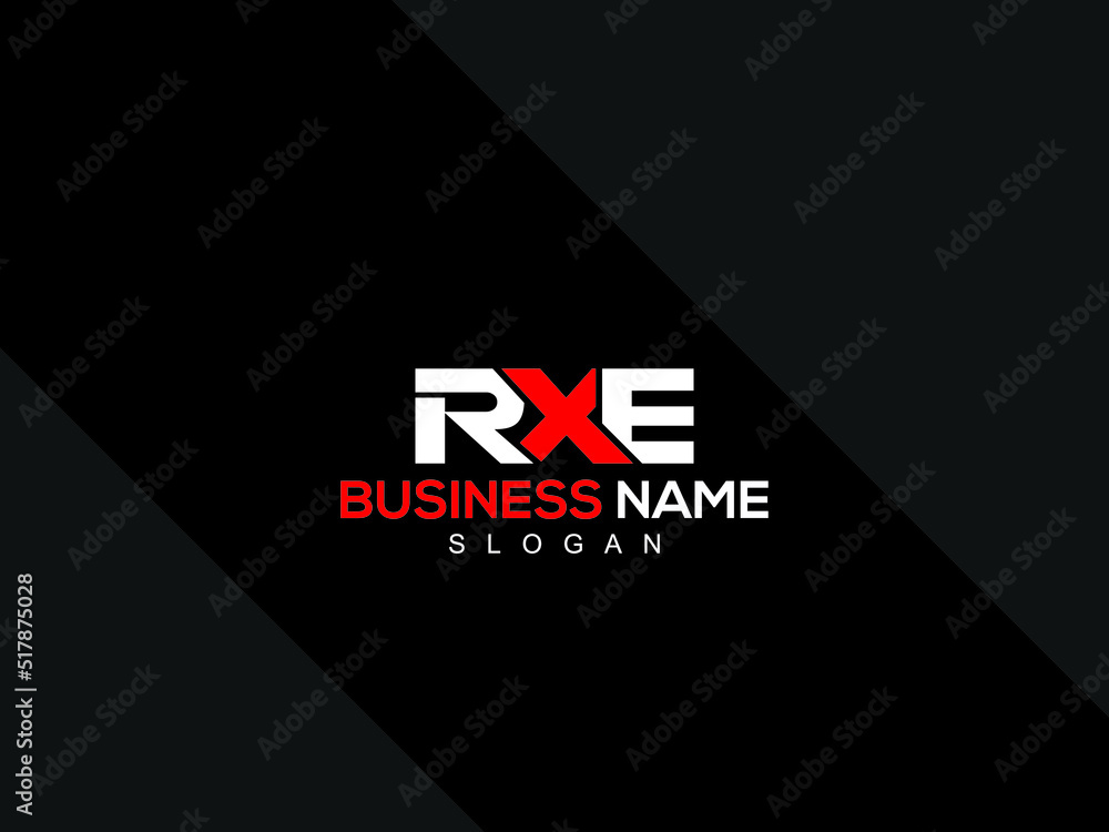 Alphabet RXE Logo Letter, Creative RX r x e Logo Letter Vector Art With ...