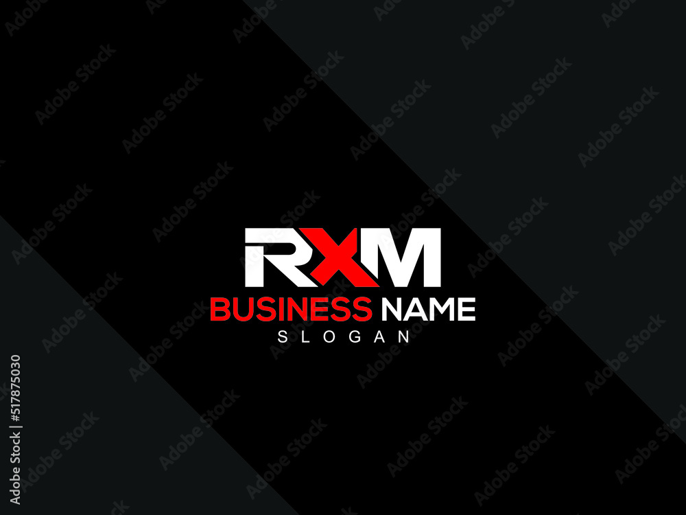 Alphabet RXM Logo Letter, Creative RX r x m Logo Letter Vector Art With ...