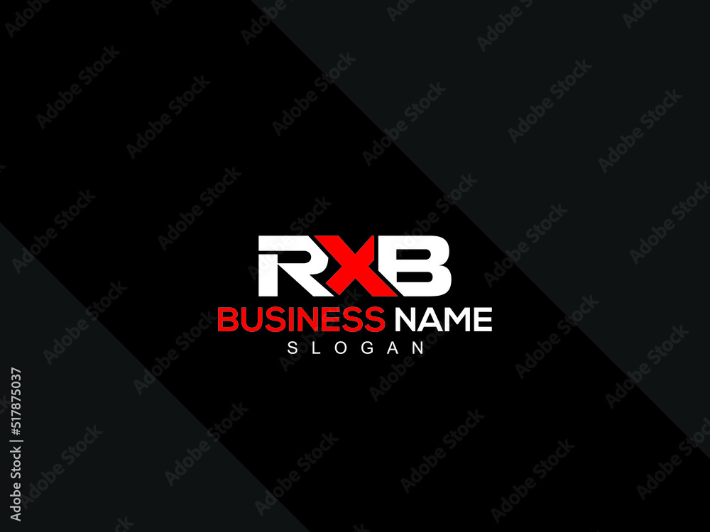 Alphabet RXB Logo Letter, Creative RX r x b Logo Letter Vector Art With ...