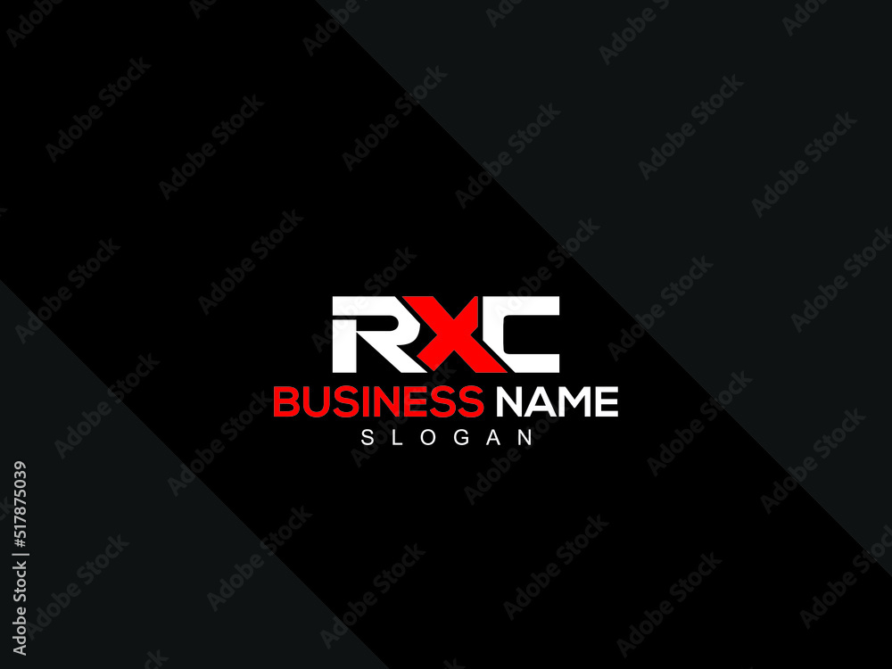 Alphabet RXC Logo Letter, Creative RX r x c Logo Letter Vector Art With ...