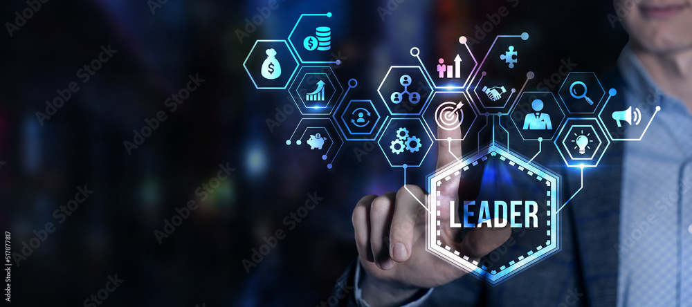 Internet, business, Technology and network concept.Successful team ...