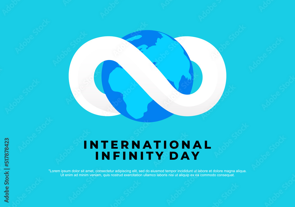 International infinity day banner poster on august 8 with white ... International infinity day banner poster on august 8 with white ...