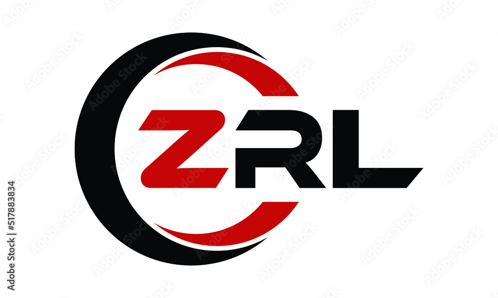 ZRL swoosh three letter logo design vector template | monogram logo ...