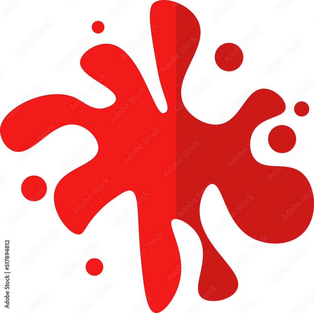 Beautiful colour paint splashes. Set of paint splashes. Vector ...