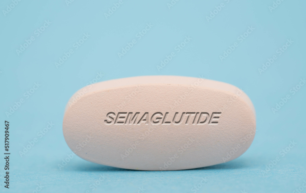 Semaglutide Pharmaceutical medicine pills tablet Copy space. Medical ...