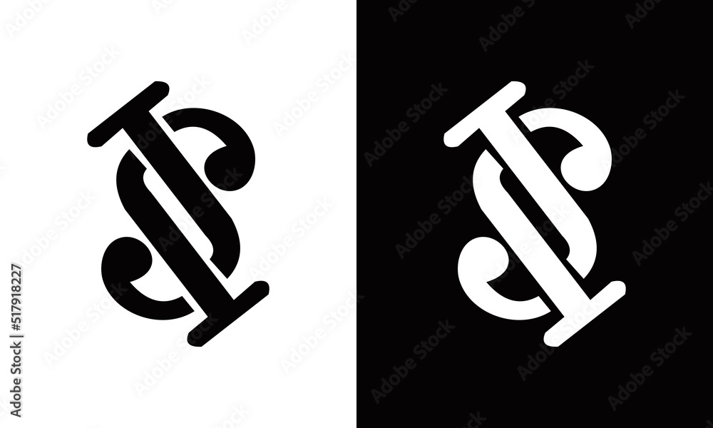 letter js symbol logo Stock Vector | Adobe Stock