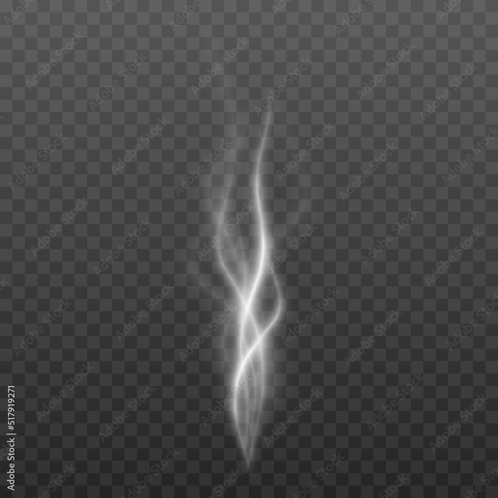 Vector set of smoke on an isolated transparent background. PNG smoke ...