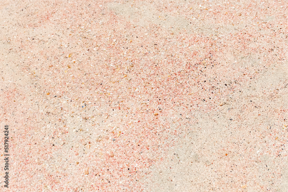 Pink sand on the beach. Pink beach.Photo Stock Photo | Adobe Stock