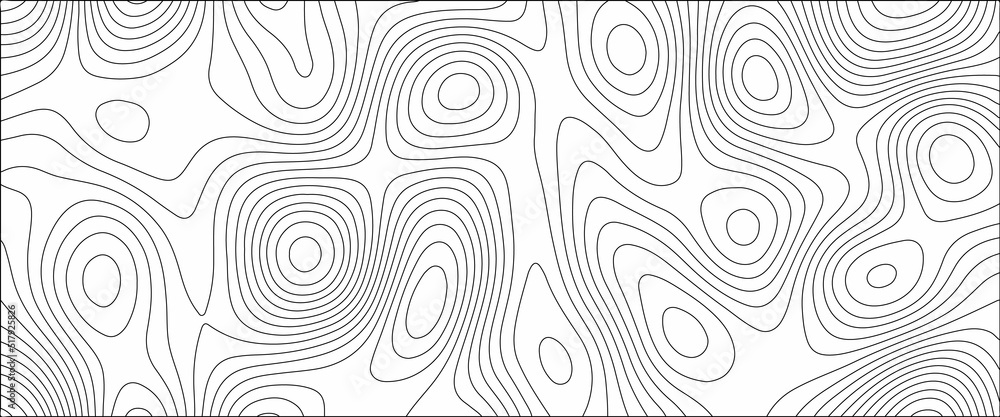 Abstract background with topographic line contour map background ...