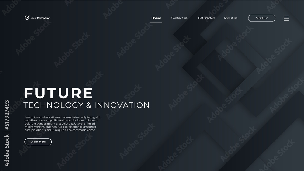 Creative horizontal website screen part for responsive web design ...
