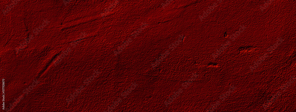 Crimson Red Colored Wide Panorama Wall Background With Textures Of Different Shades Of Crimson