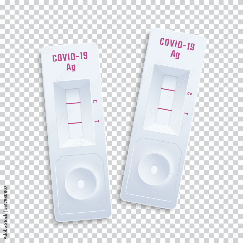 Covid-19 Antigen Fast Self Tests Realistic 3d Vector Illustration ...