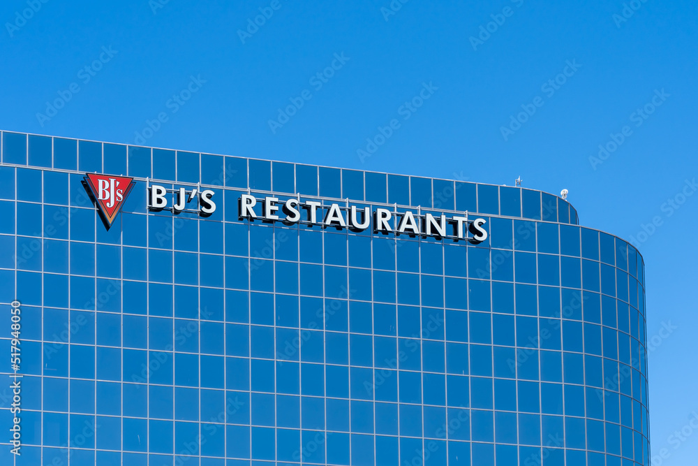 Huntington Beach, California, USA - July 10, 2022: BJs Restaurants ...