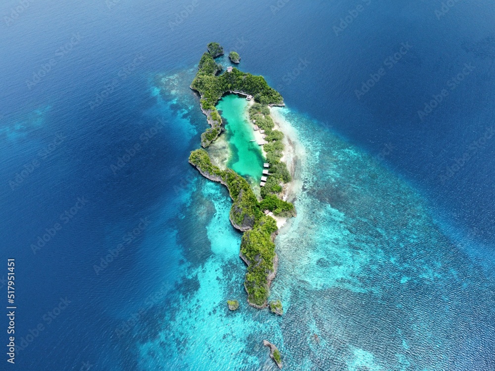 Pulau Rufas is located in West Papua, Indonesia. Famous for its karstik ...