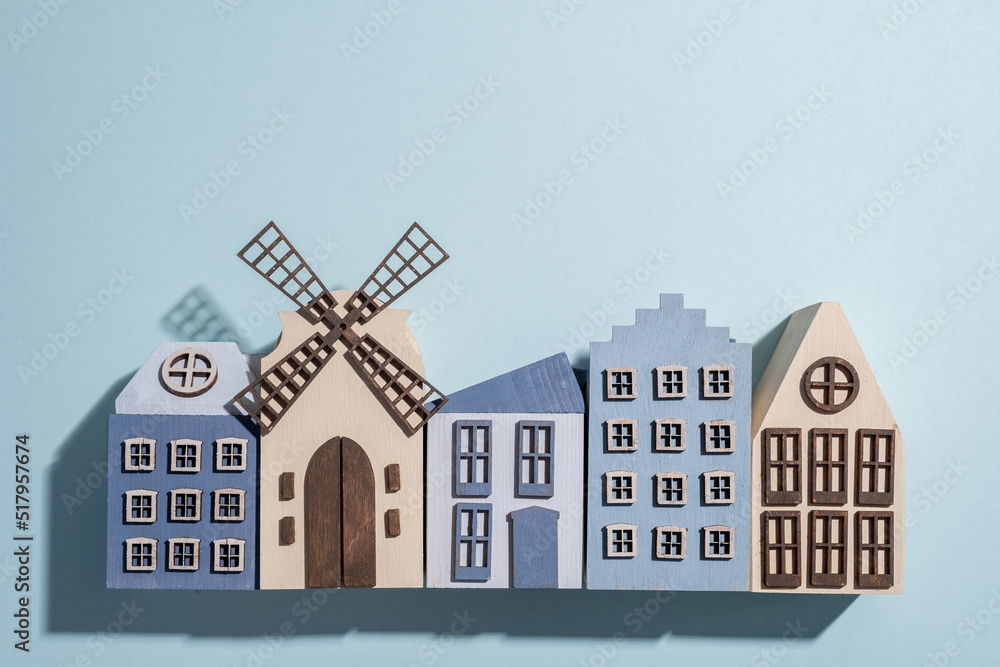 Traditional souvenirs from Amsterdam rows of Delftware porcelain Dutch ...