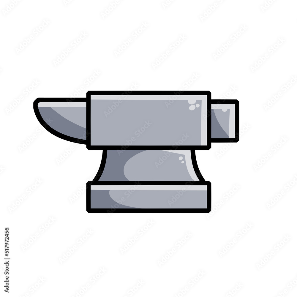 Blacksmith anvil. Symbol of work in forge. Forging and manufacturing of ...