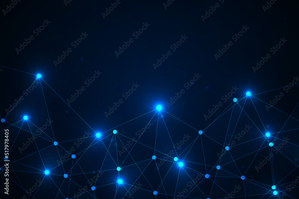 Geometric connected abstract background. Connecting dots and lines ...