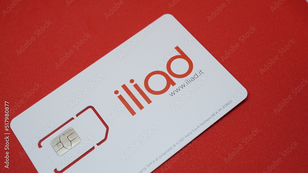 multi-format Sim of Iliad, the French low cost operator founded by ...