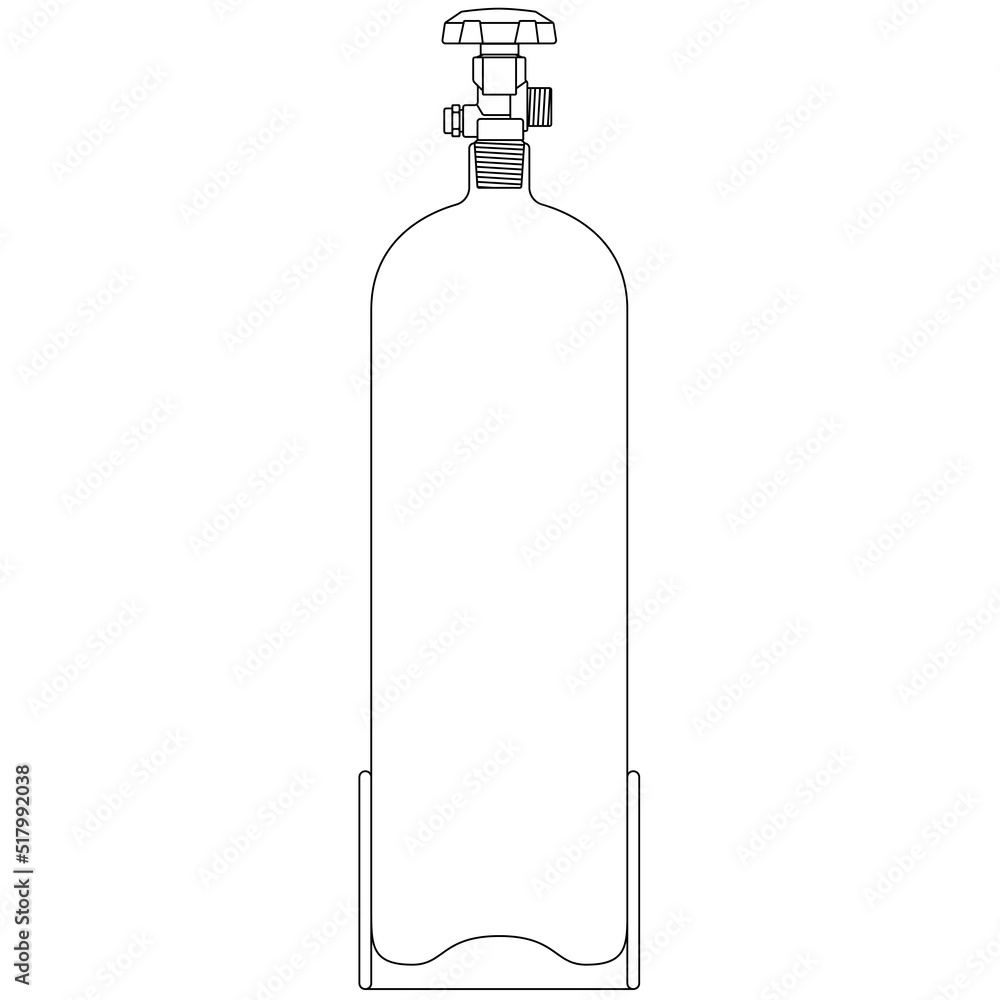 2 - 5 kg CO2 Gas cylinder, Reusable carbon dioxide compressed gas ...