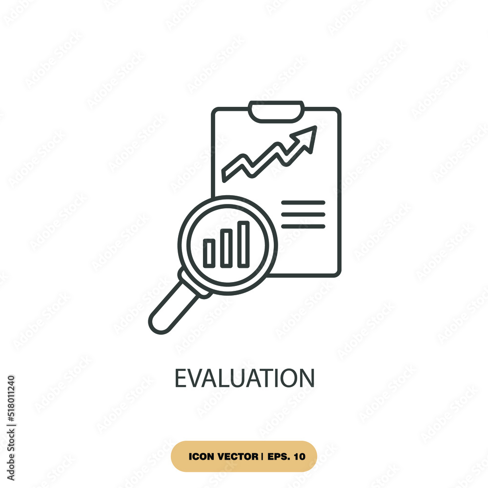 evaluation icons symbol vector elements for infographic web Stock ...