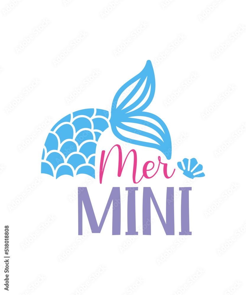 Mermaid SVG Bundle, Mermaid Monogram svg, cute mermaid, Mermaid clipart ...