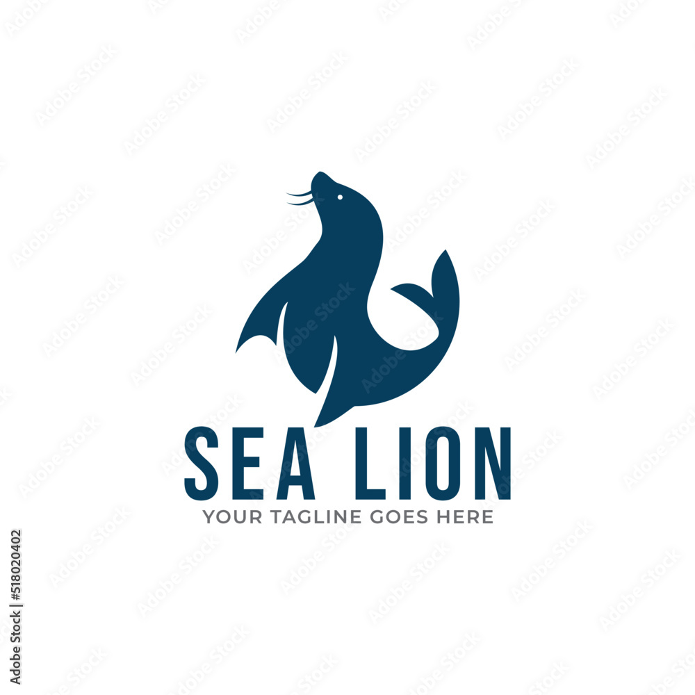Sea lion symbol - vector illustration Stock Vector | Adobe Stock