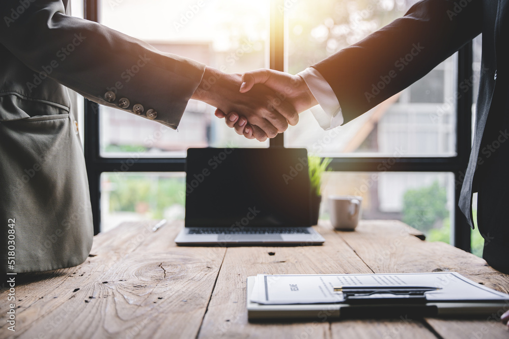 business partner handshake concept Colleagues shaking hands Successful ...