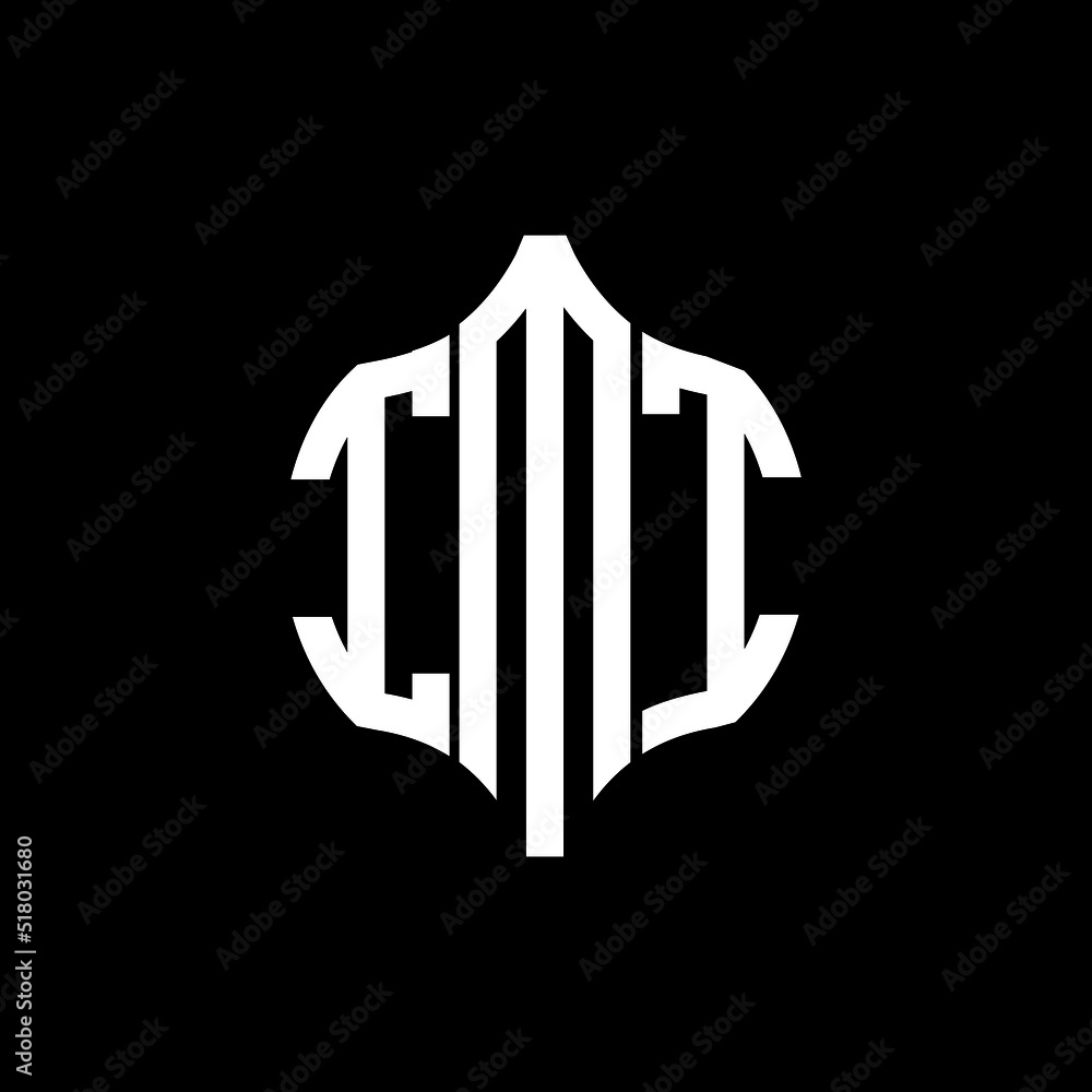 IMT letter logo. IMT best black background vector image. IMT Monogram ...