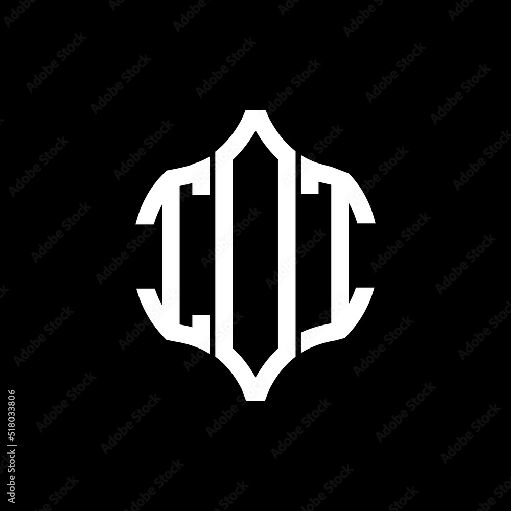 IOT letter logo. IOT best black background vector image. IOT Monogram ...