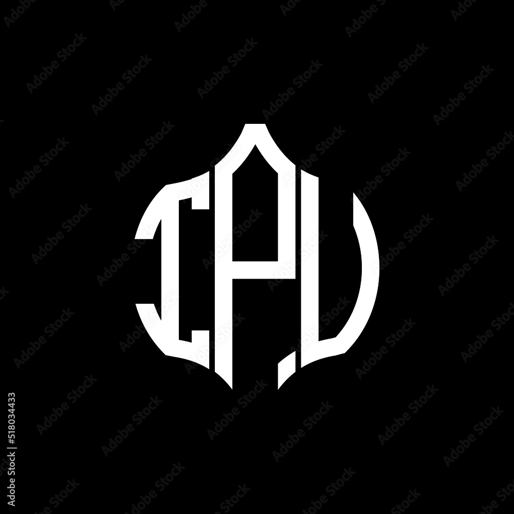 Vecteur Stock IPV letter logo. IPV best black background vector image ...