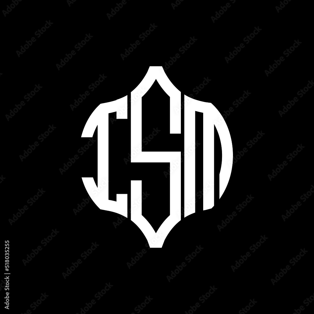 ISM letter logo. ISM best black background vector image. ISM Monogram ...