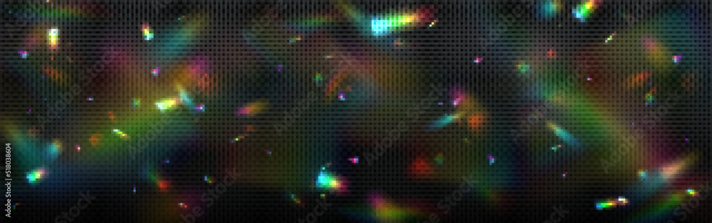 Overlay rainbow effect, prism crystal light refraction. Lens flare ...