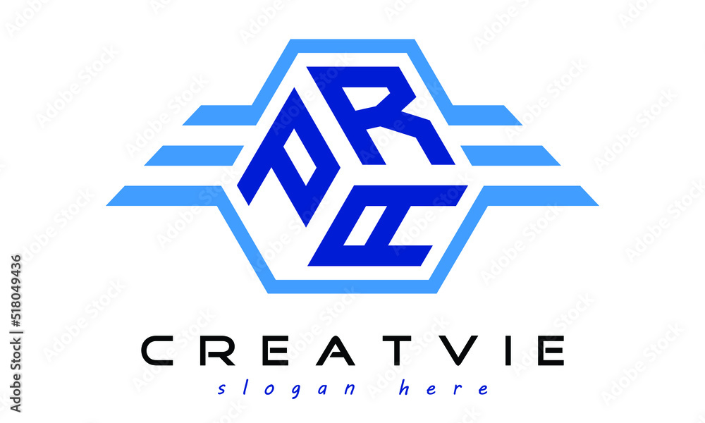 PRA three letter geometrical wings logo design vector template ...