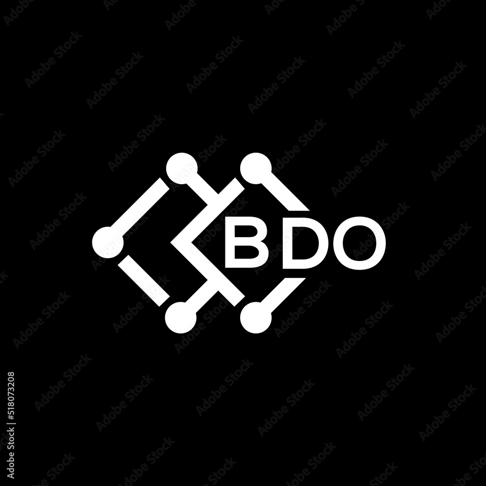 BDO letter technology logo design.BDO creative initial letter logo ...