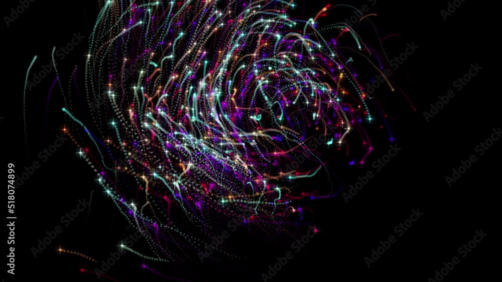 4k Hot vs cold energy. Solar flares and frozen particles facing and ...