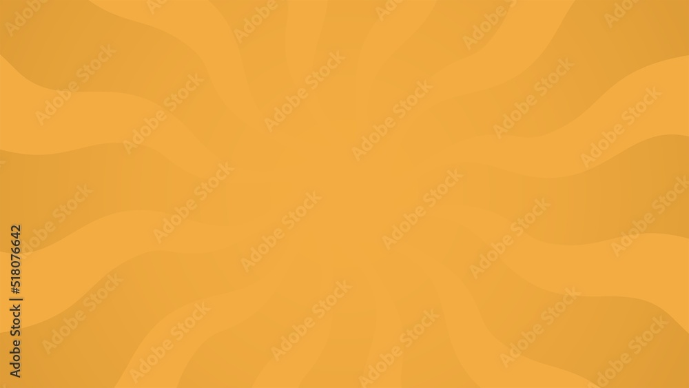 wavy ray background focus on center. focus wavy orange blurred on ...