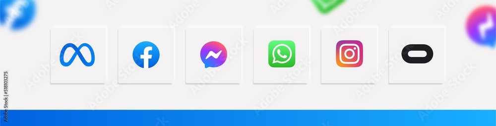 Meta Empire All Logo With Facebook Messenger Whatsapp Instagram