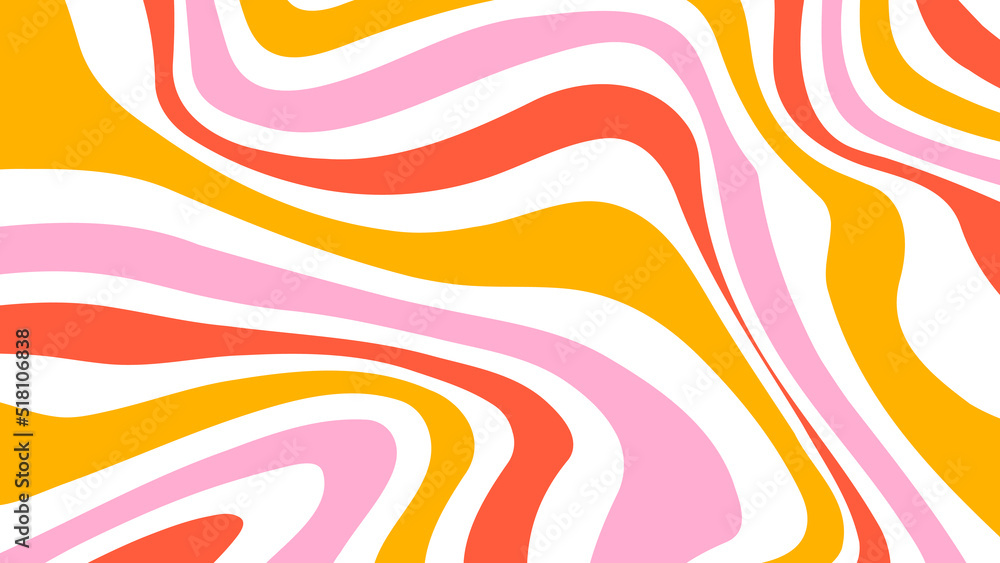 acid wave rainbow line backgrounds in 1970s 1960s hippie style. y2k ...